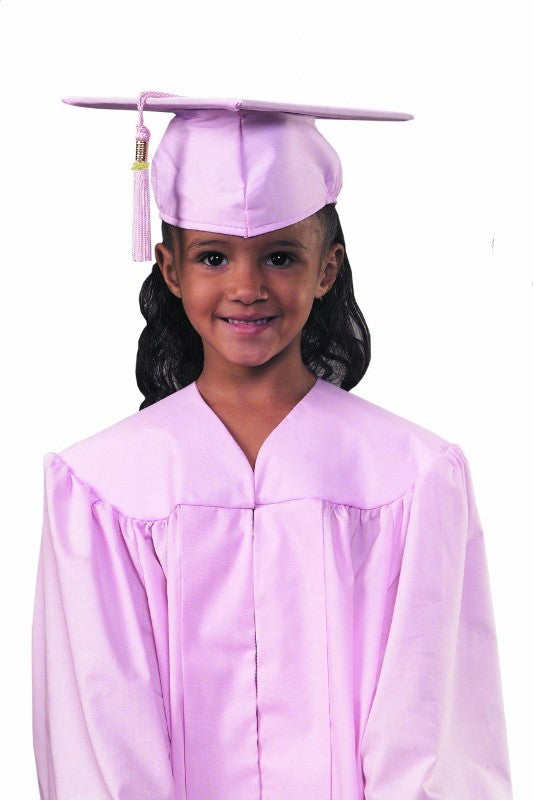 purple graduation cap and gown